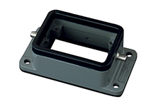Heavy-Duty Standard (STD) Single Lever Bulkhead Mount Housing, Polyamide, with 1 Lever, Top Entry, Size «32x13», Black