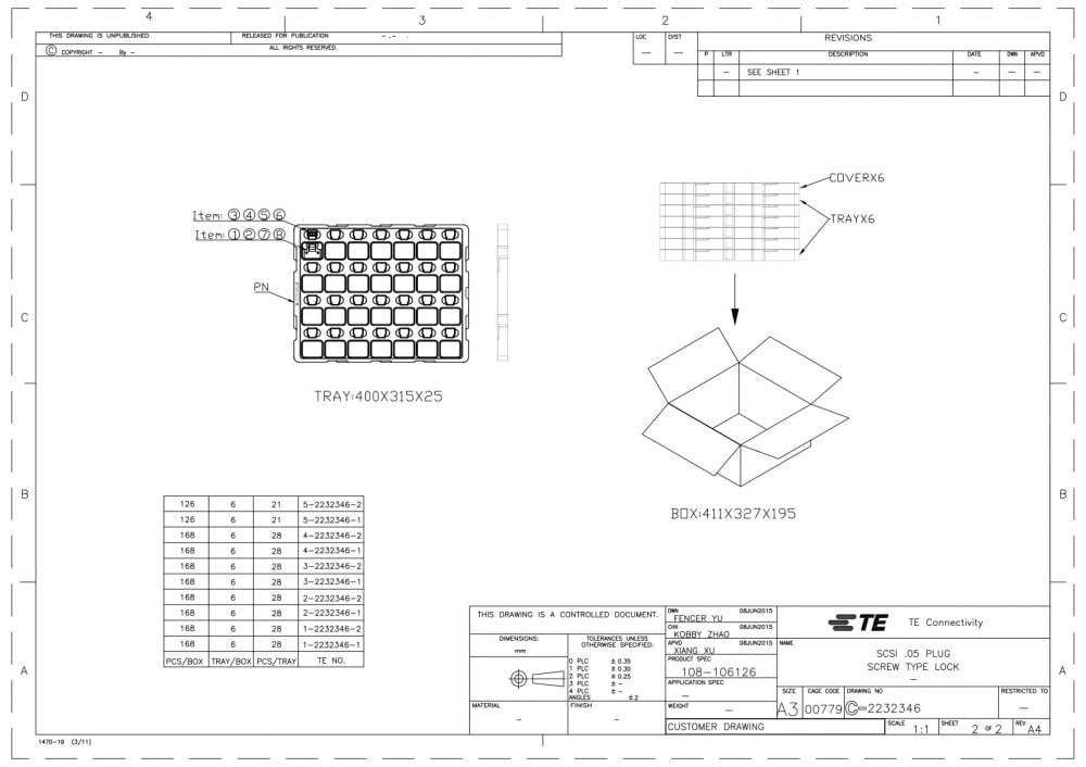 TE Connectivity 2-2232346-1 drawing page 2