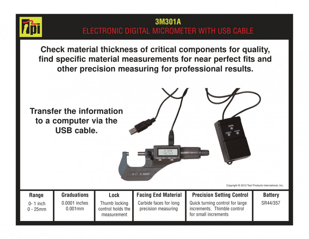 3M301A product document image