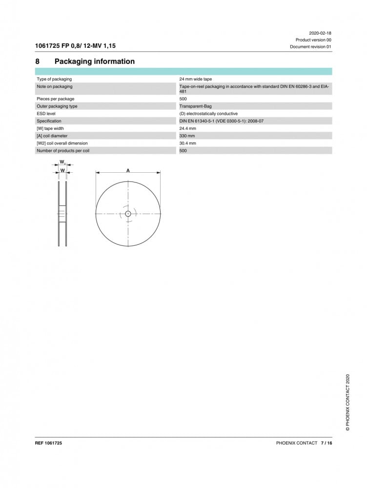 Phoenix Contact 1061725 technical document page 7