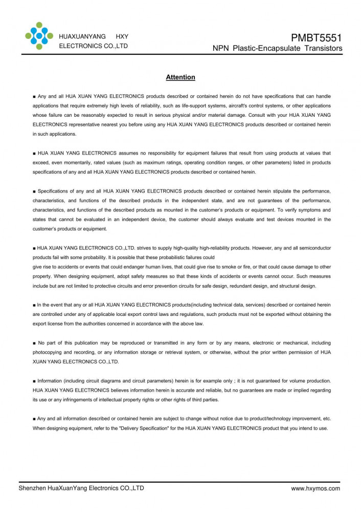 PMBT5551-HXY datasheet page 5