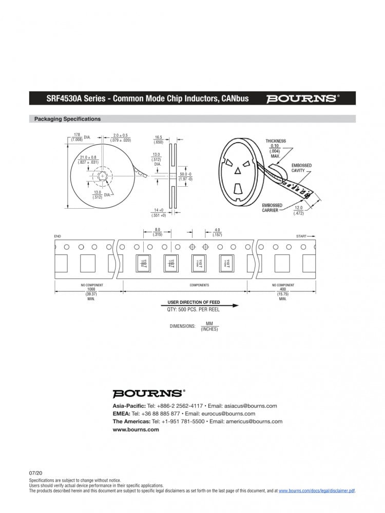 SRF4530A series datasheet page 4
