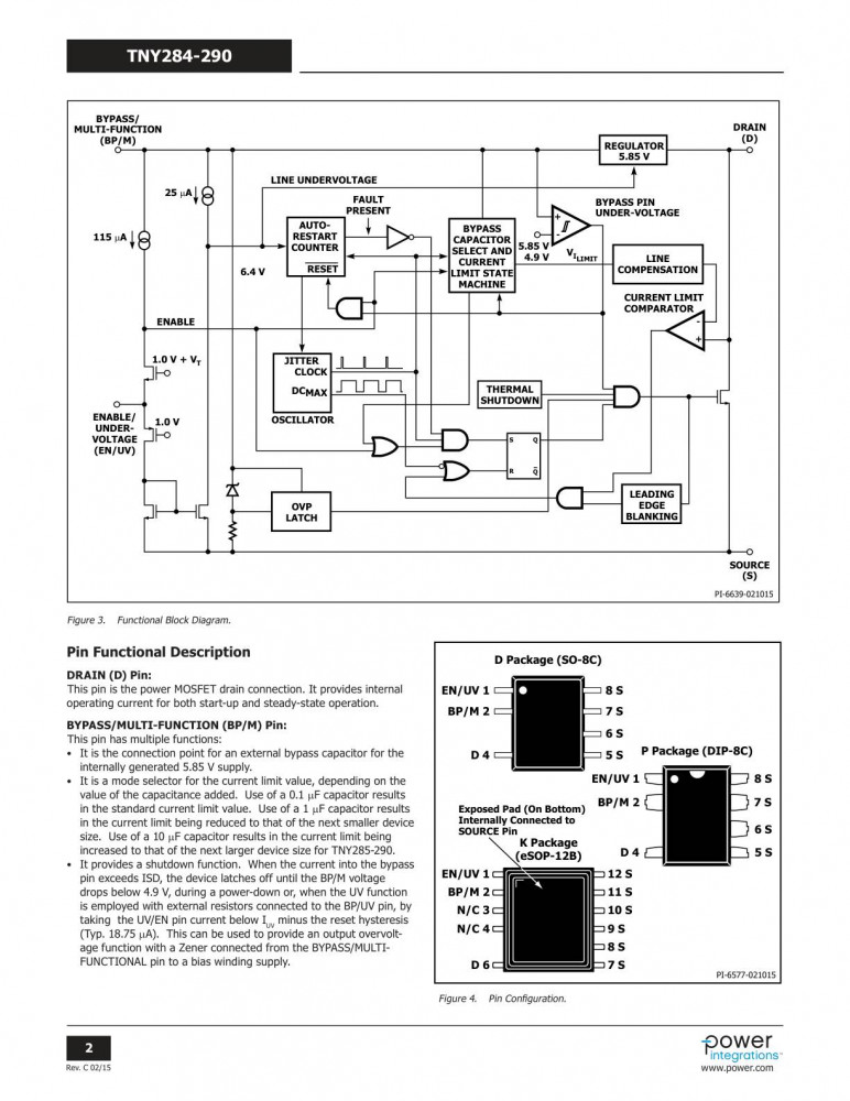 TNY286DG datasheet page 2