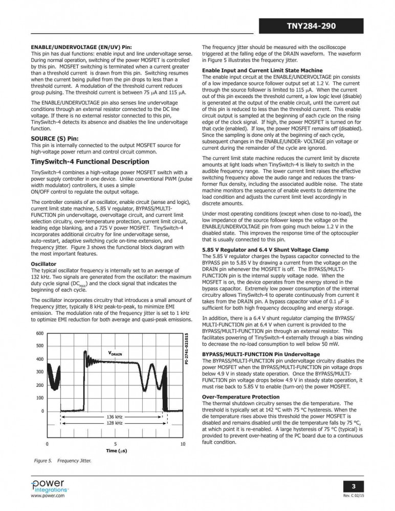 TNY286DG datasheet page 3