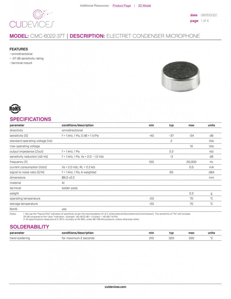 CMC-6022-37T datasheet page 1