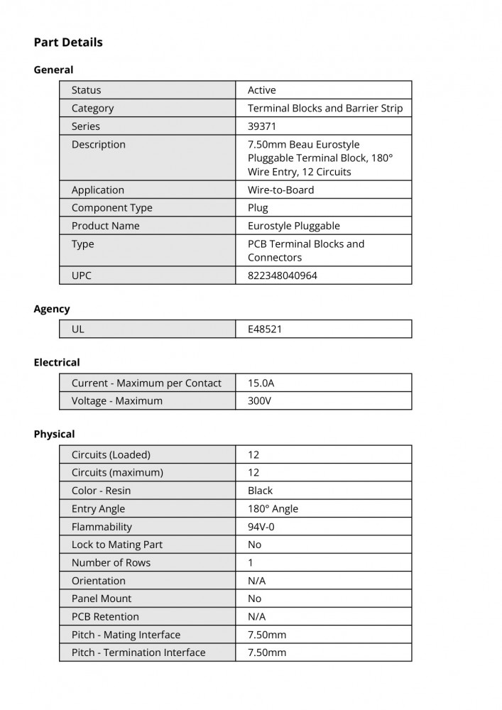MOLEX 393710012 technical document image, page 2