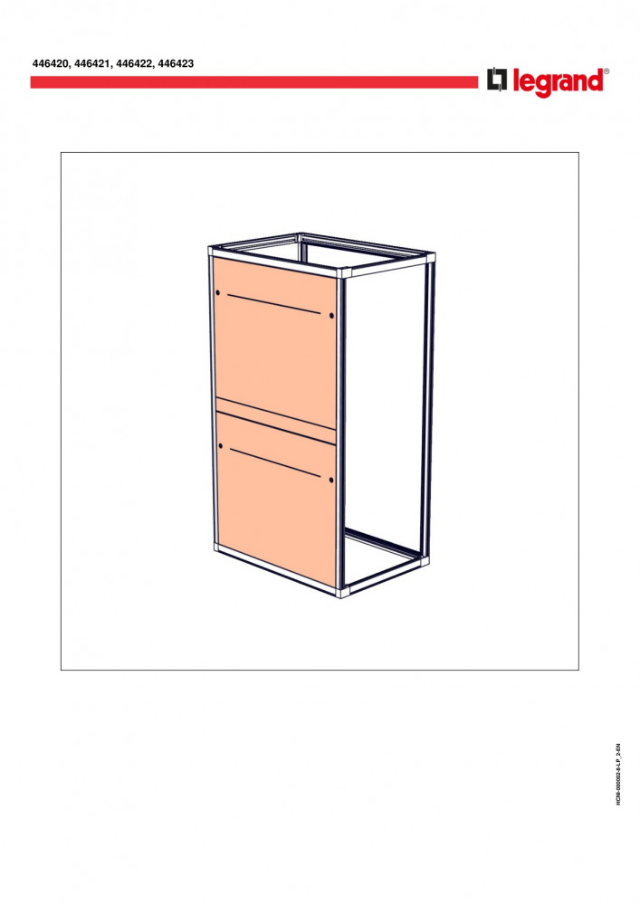 Legrand 446423 technical document, page 1