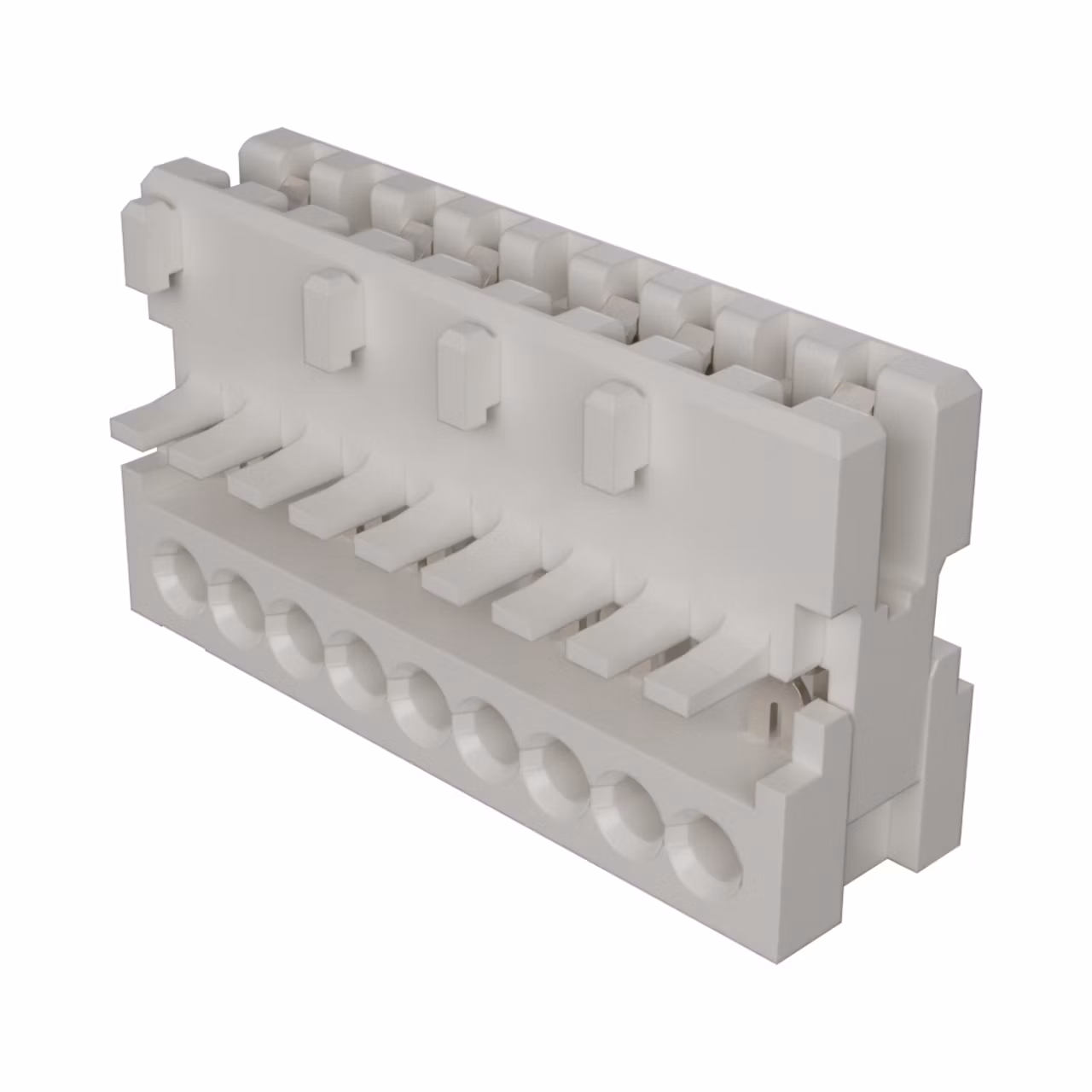 Appli-Mate RAST 2.5 IDT Housing, 2.50mm Pitch, Direct/Indirect, Female, 9 Circuits, Position Keys B, C, E, G, I and J Removed, Voided Circuits 2, 5 and 8, Green Color Stripe for sale