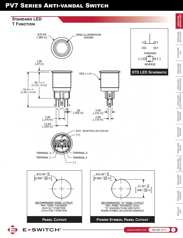 PV7 series datasheet page 4