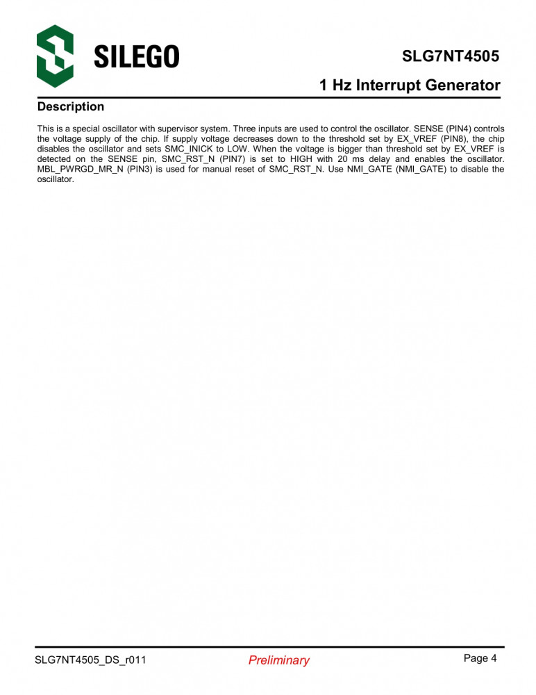 SLG7NT4505VTR datasheet page 4
