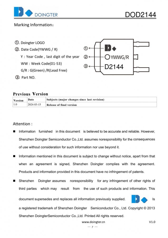 DOD2144 datasheet page 7