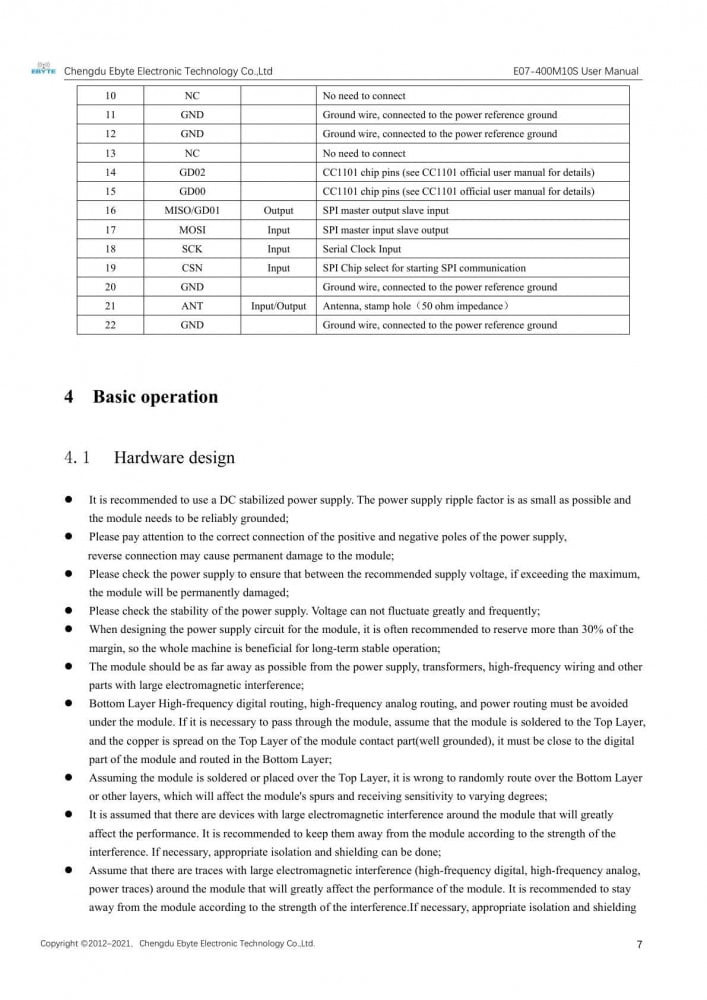 E07-400M10S datasheet page 7