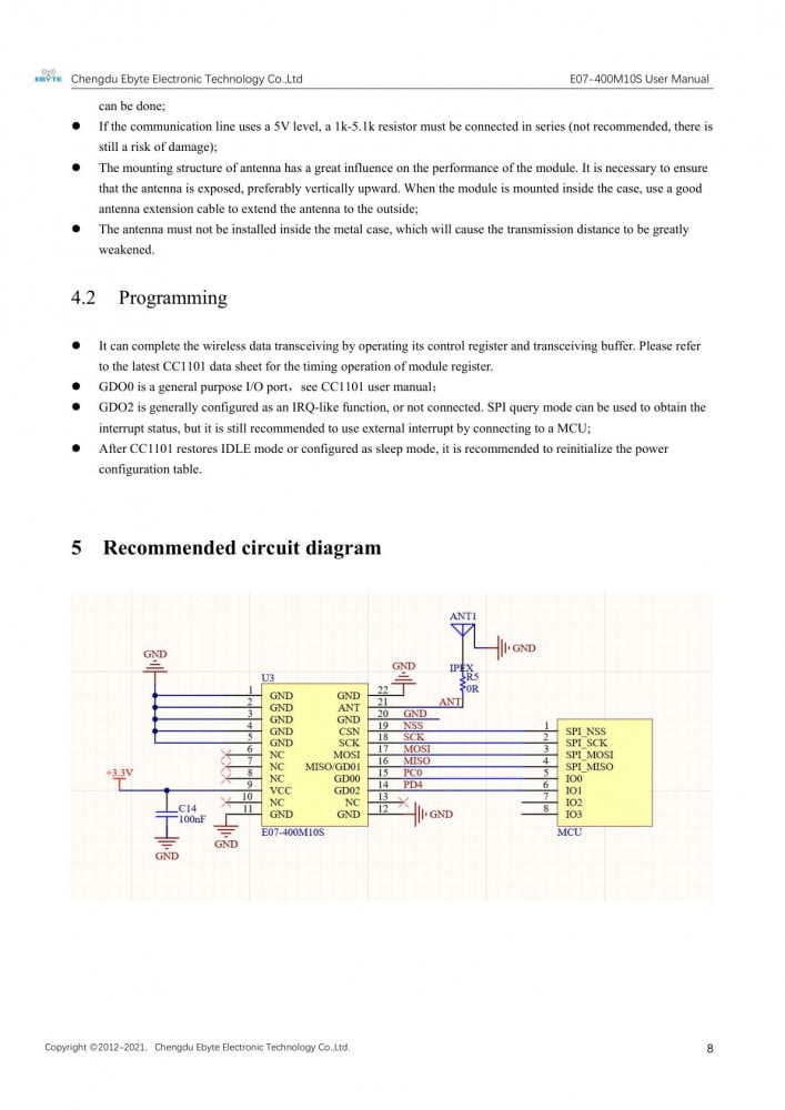 E07-400M10S datasheet page 8