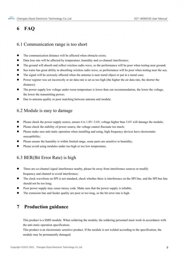 E07-400M10S datasheet page 9