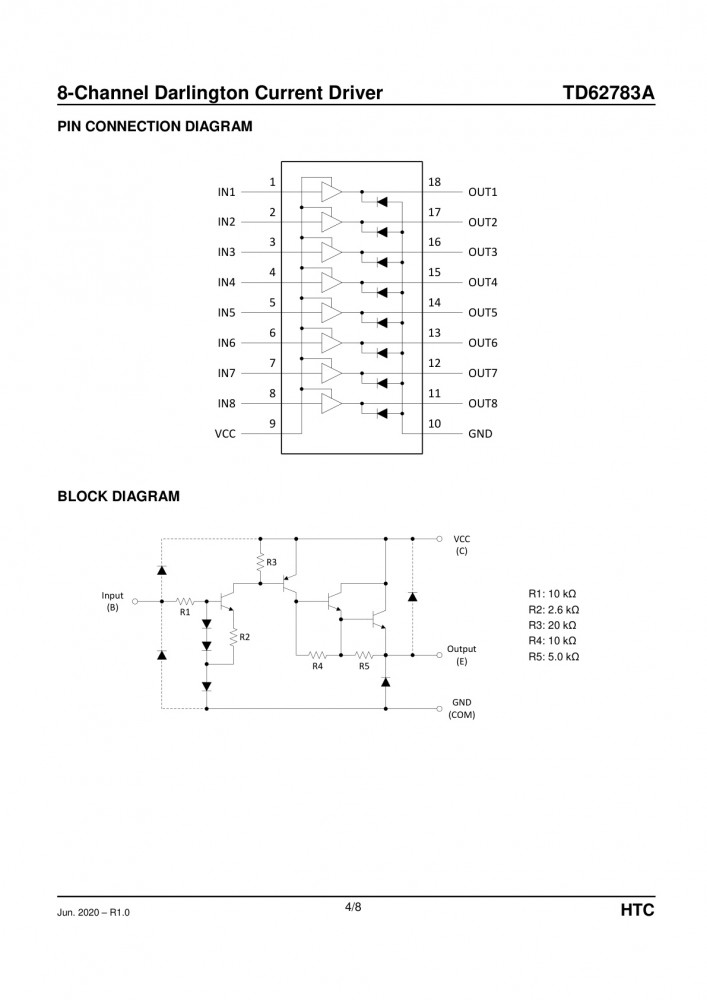 TD62783AD datasheet page 4