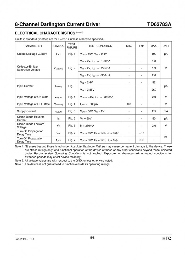 TD62783AD datasheet page 5