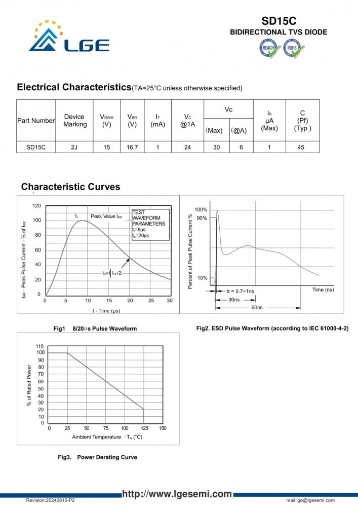 LGE SD15C datasheet page 2