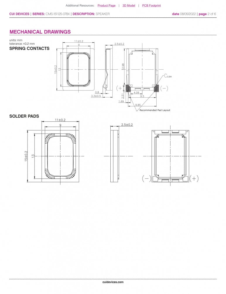 CMS-151125-078SP datasheet page 2