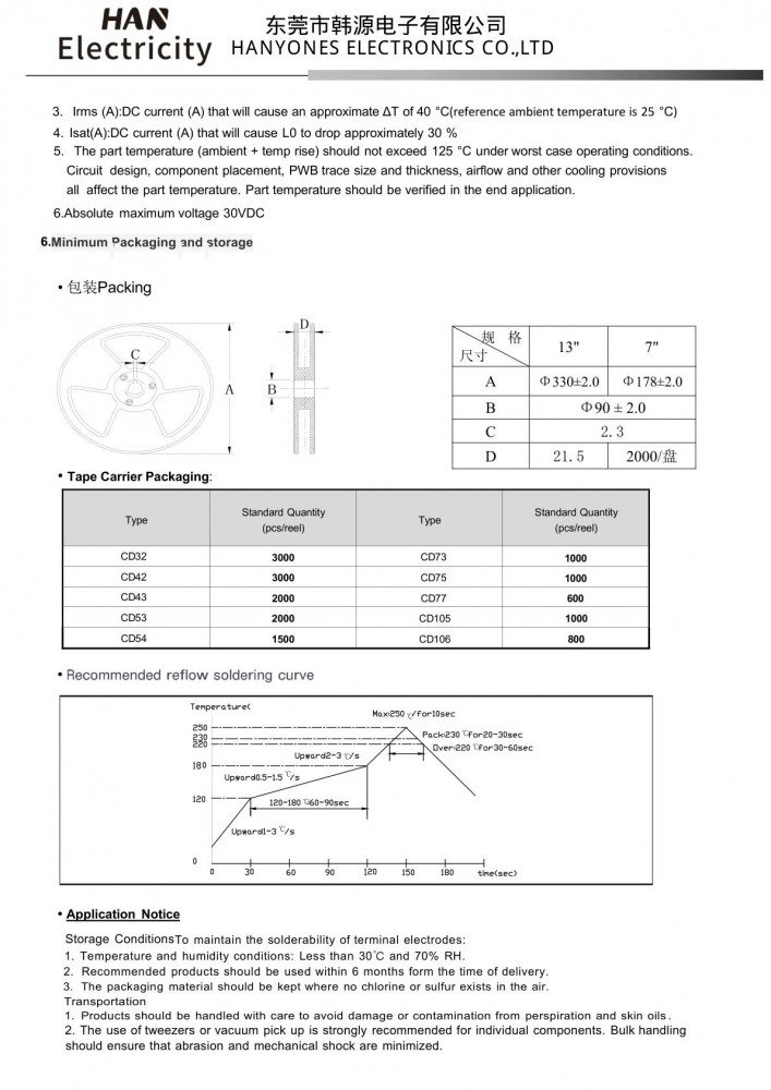 HanElectricity CD43 series specification page 4