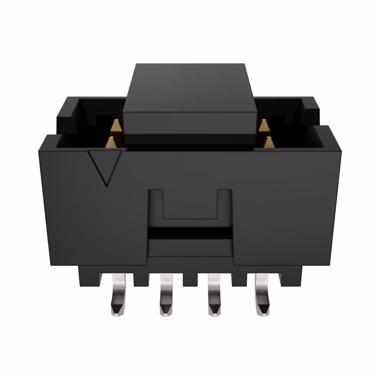 2.00mm Pitch, Milli-Grid PCB Header, Dual Row, Vertical, Surface Mount, Shrouded, 8 Circuits, 0.76µm Gold (Au) Plating, Dual Side Slots, Center Friction Lock, with Cap, Tape and Reel for sale