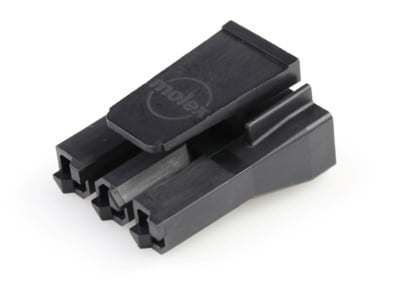 Sabre Receptacle Housing, 7.50mm Pitch, UL 94V-2, 8 Circuits, Glow-Wire Capable, Black