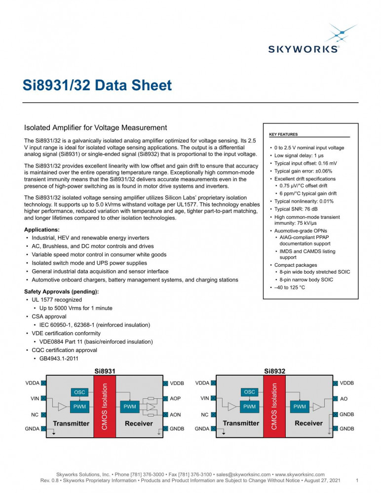 SI8932D-IS4 datasheet page 1