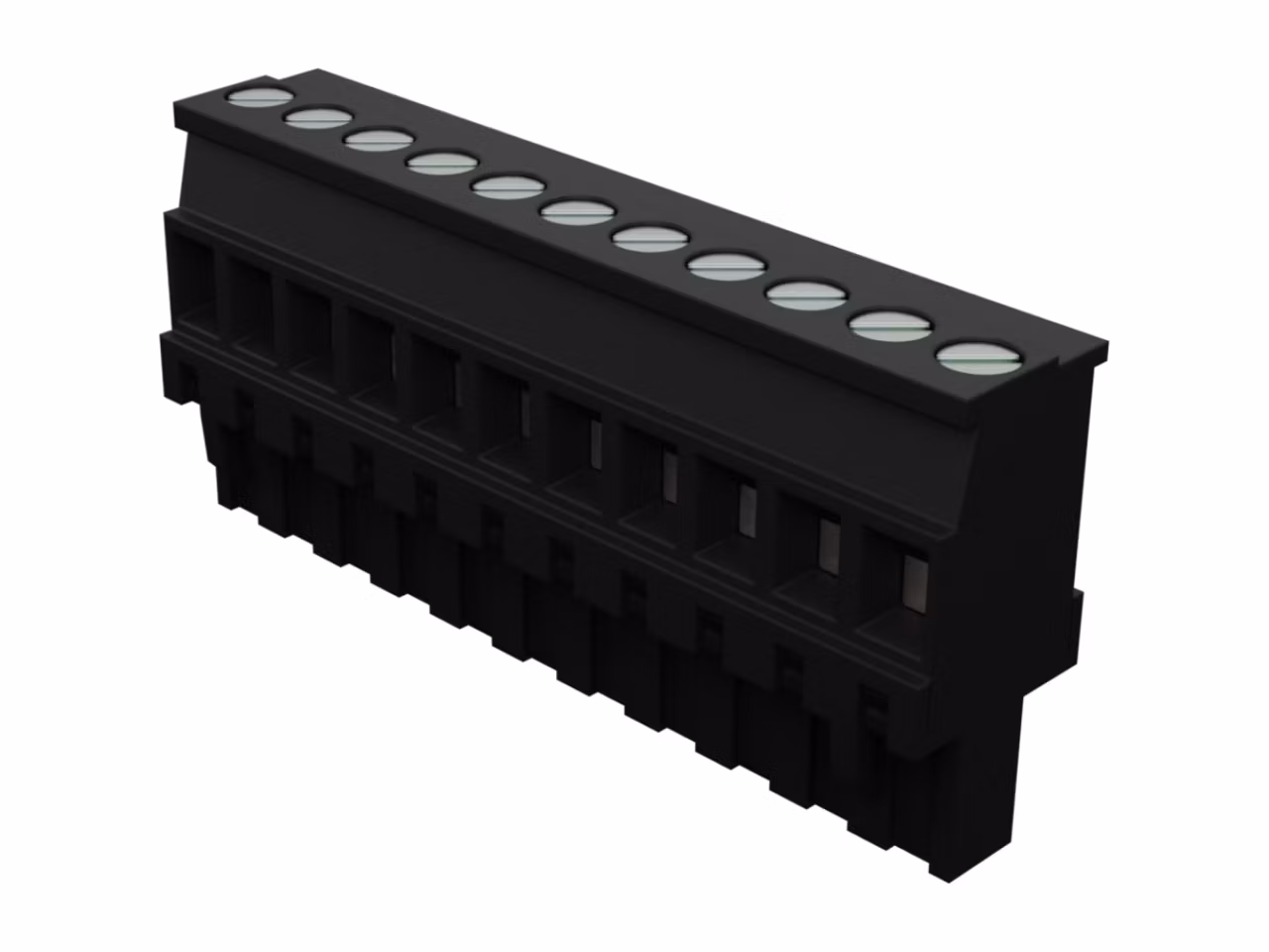 5.08mm Pitch Eurostyle Vertical Plug, with Reverse Imprinting, Front Wire Entry, Black, 11 Circuits for sale