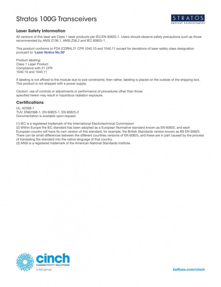 STA-100G-SR4 technical document page 8