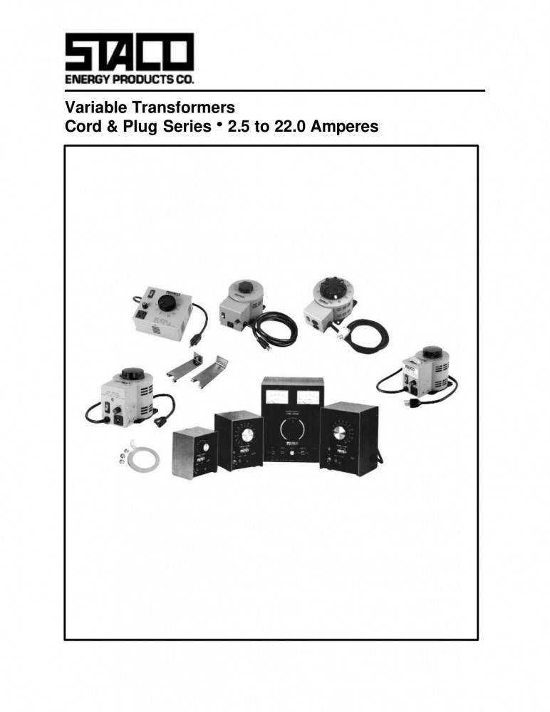 Variable transformer technical document page 1