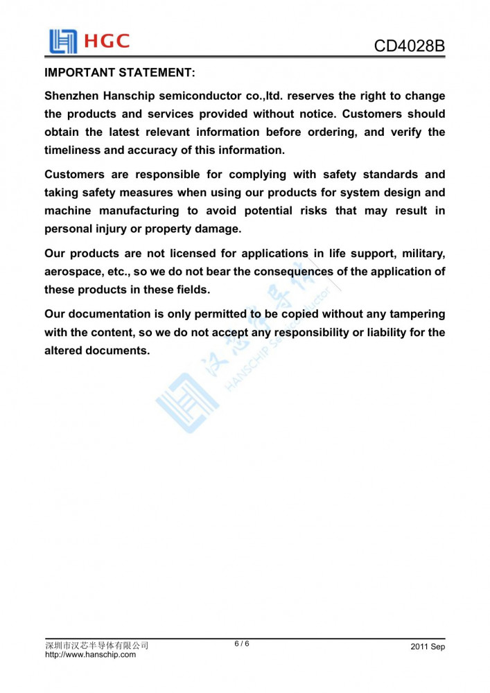 CD4028BDRG datasheet page 6