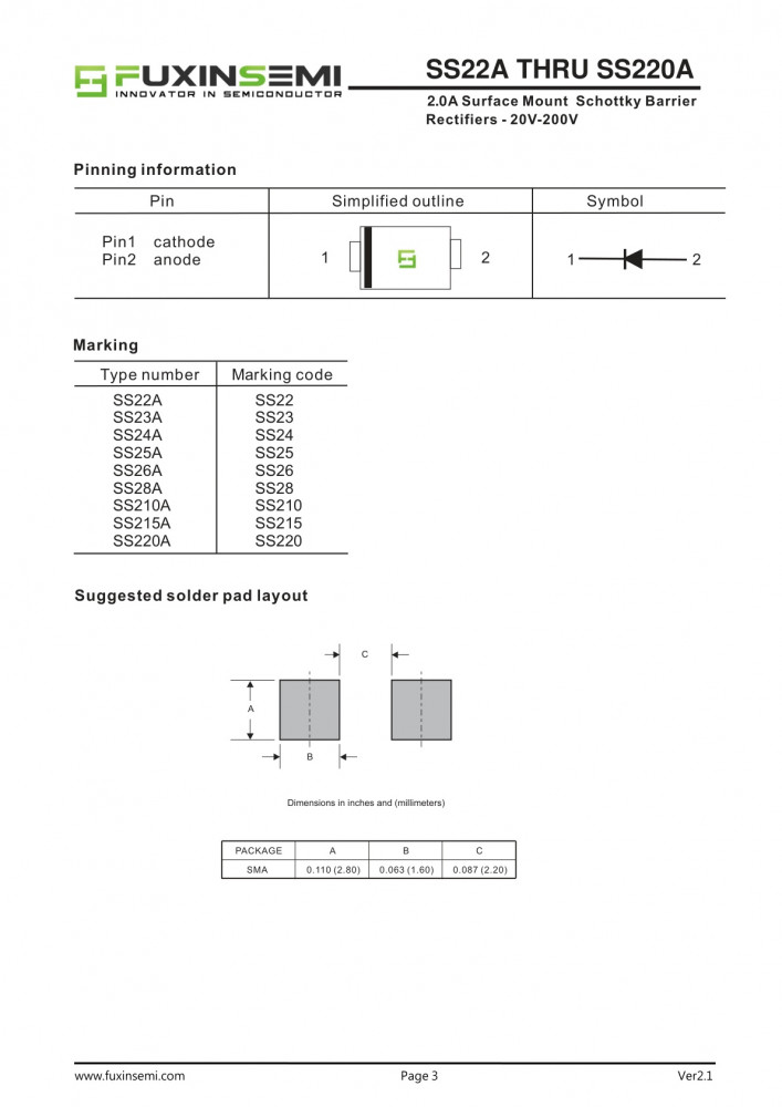 SS24A datasheet page 3