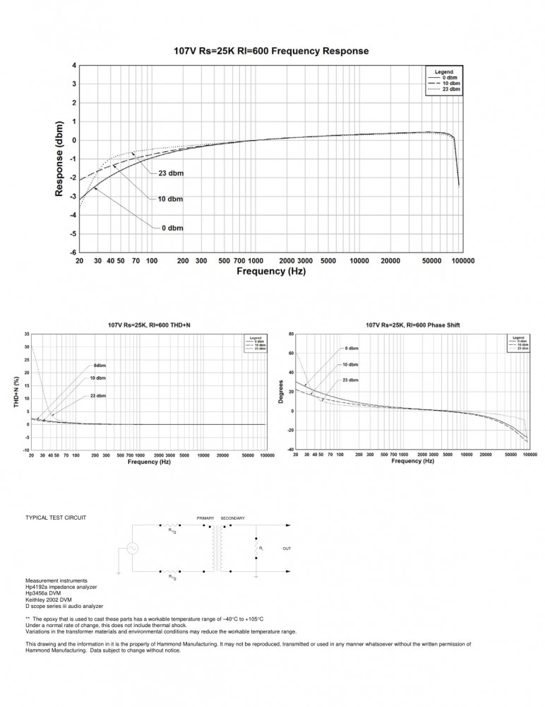 Hammond 107V technical document page 2
