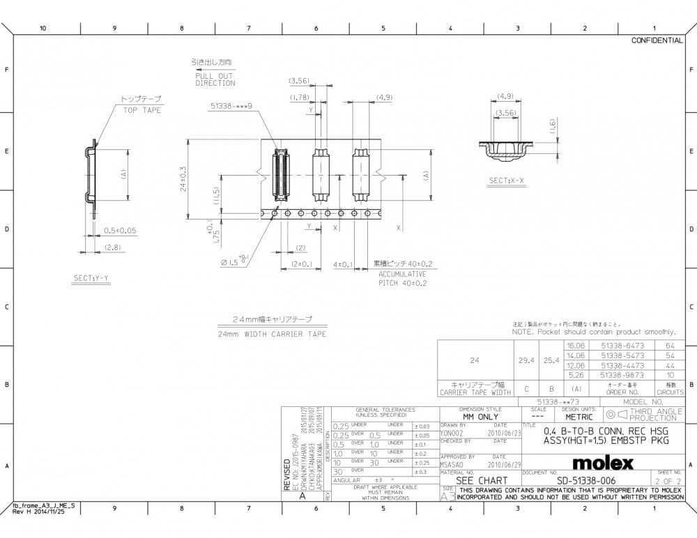 MOLEX 513389873 assembly drawing page 2