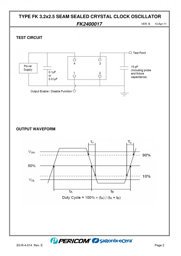 FK2400017 reliability page