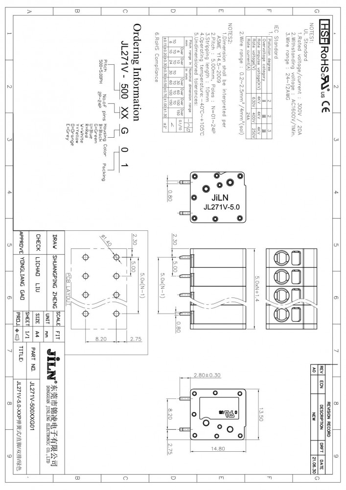 JL271V-50005G01 technical document preview