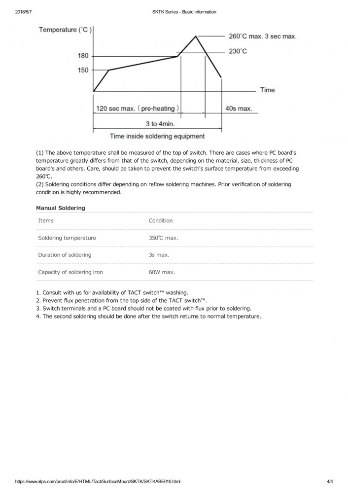 SKTKABE010 packing specifications