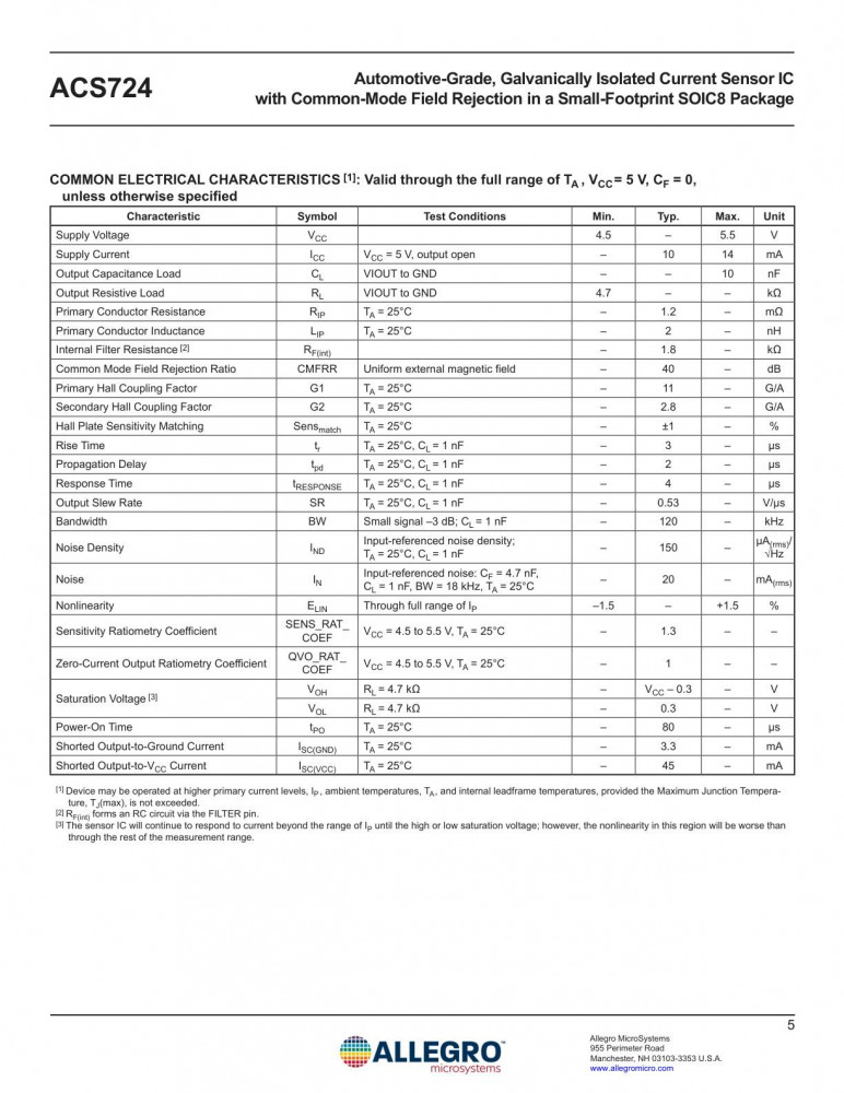 ACS724 datasheet page 5