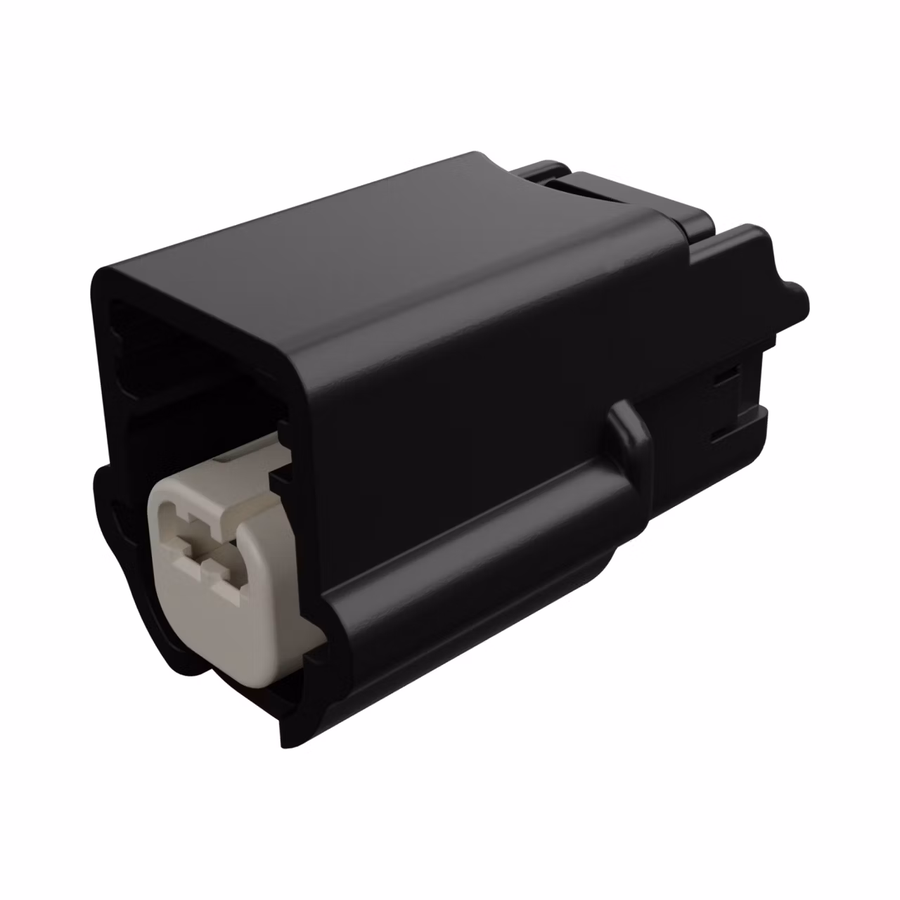 2.54mm MX64 Sealed Single Row Crimp Housing, GET Terminal, Black, 2 Circuits, Key D, without CPA Lock for sale