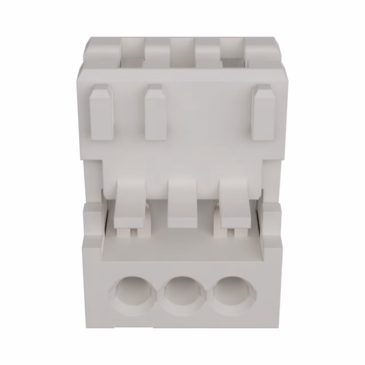 Appli-Mate RAST 2.5 Female Connector, 5.00mm Pitch, 2 Circuits, Position C Removed, Open Endwalls, with Black Stripe for sale