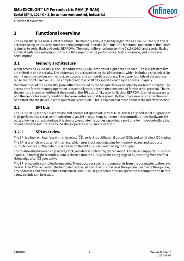 CY15B108QI datasheet page 6