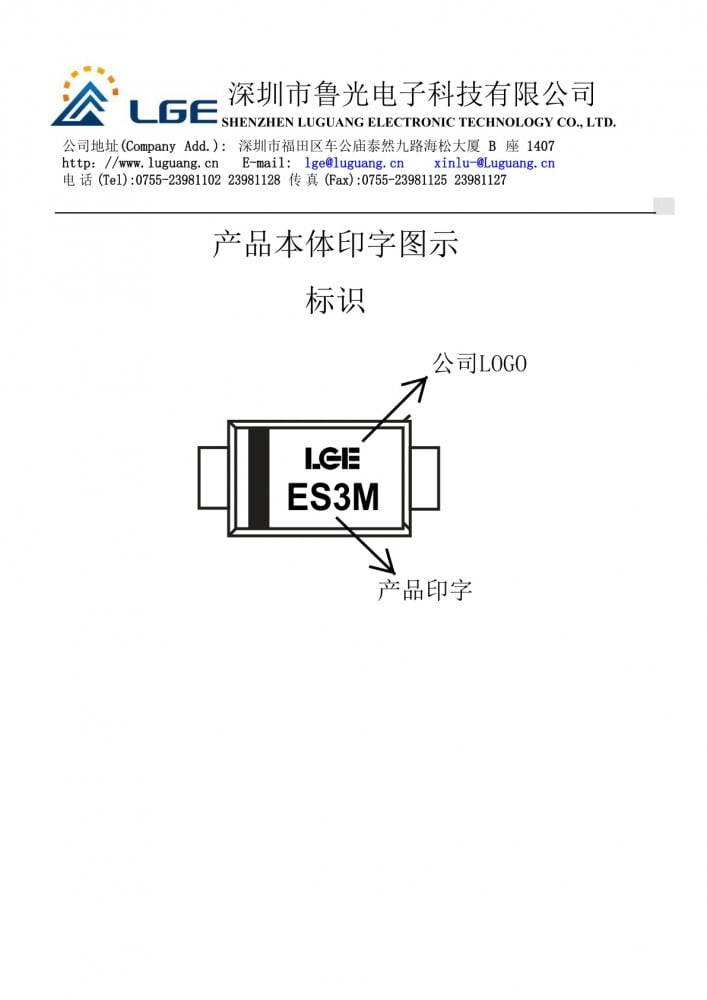 LGE ES3M datasheet page 3
