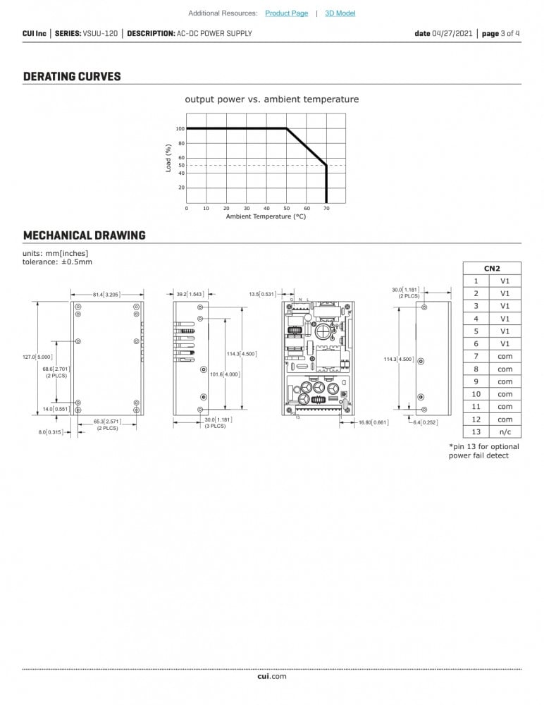 VSUU-120-24 datasheet page 3