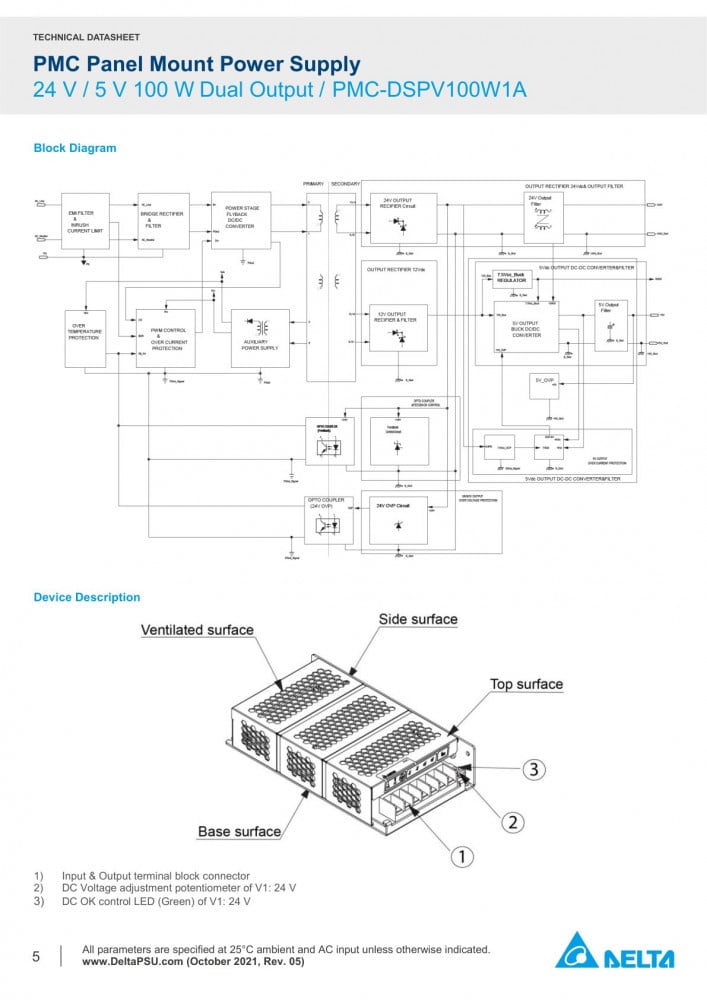 PMC-DSPV100W1A datasheet page 5
