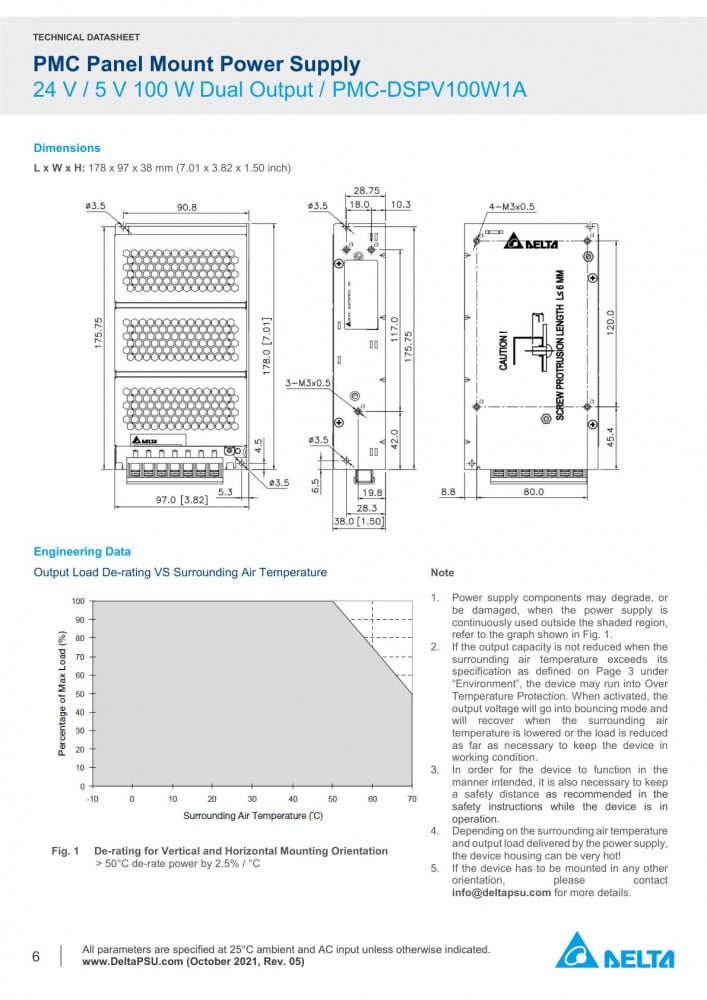 PMC-DSPV100W1A datasheet page 6