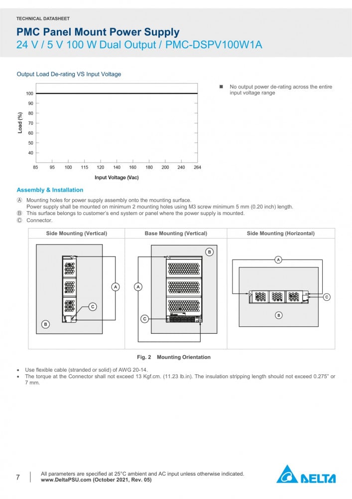 PMC-DSPV100W1A datasheet page 7