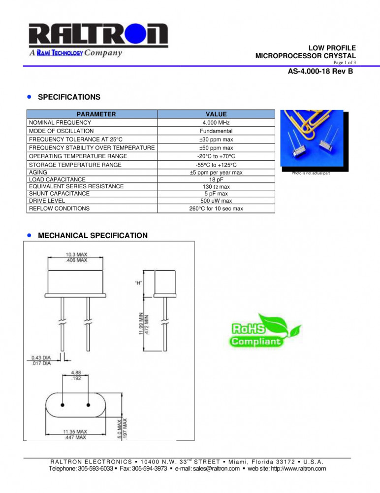 AS-4.000-18 technical document page 1