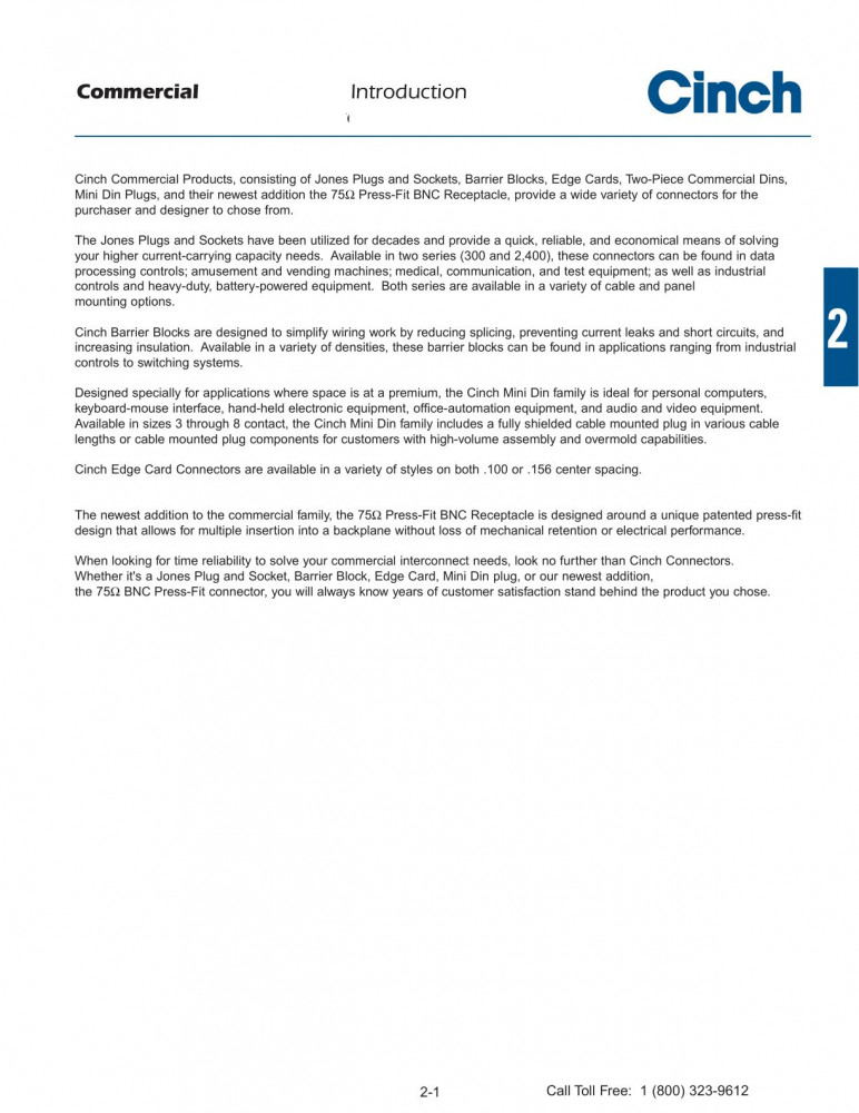 CINCH Y-142 datasheet page 2