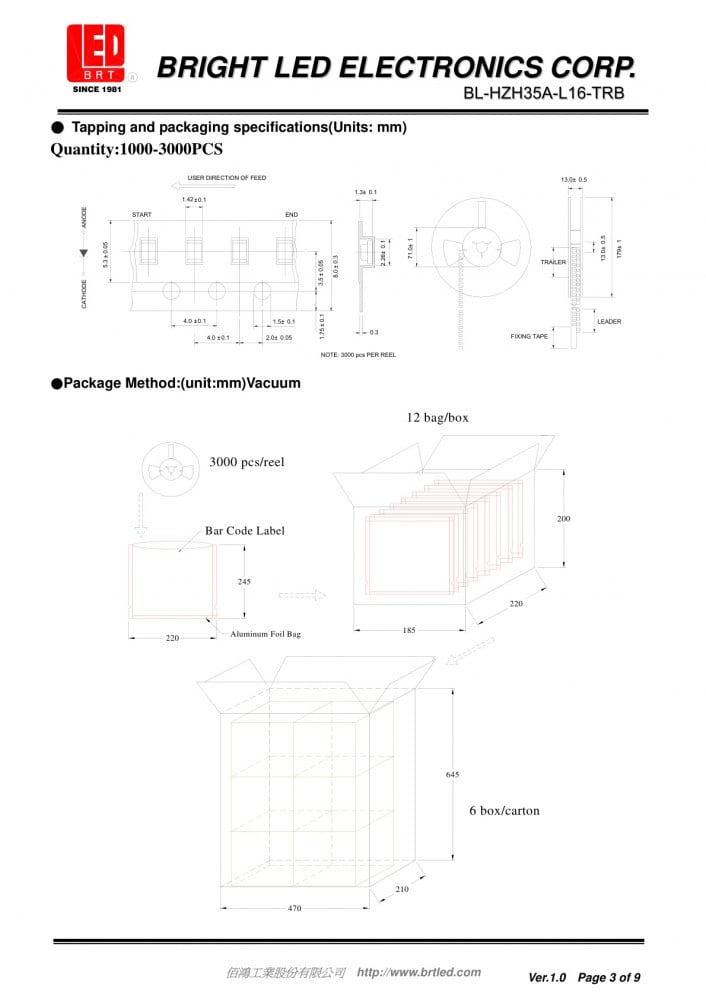 BL-HZH35A-L16-TRB datasheet page 3