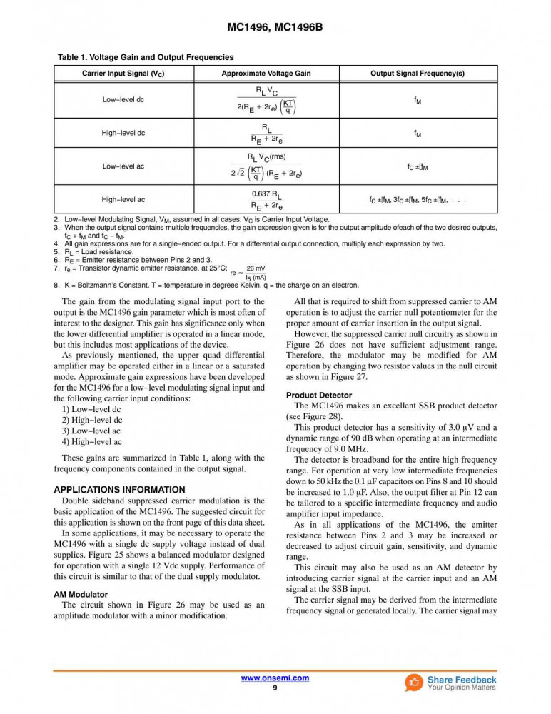 MC1496B datasheet page 9