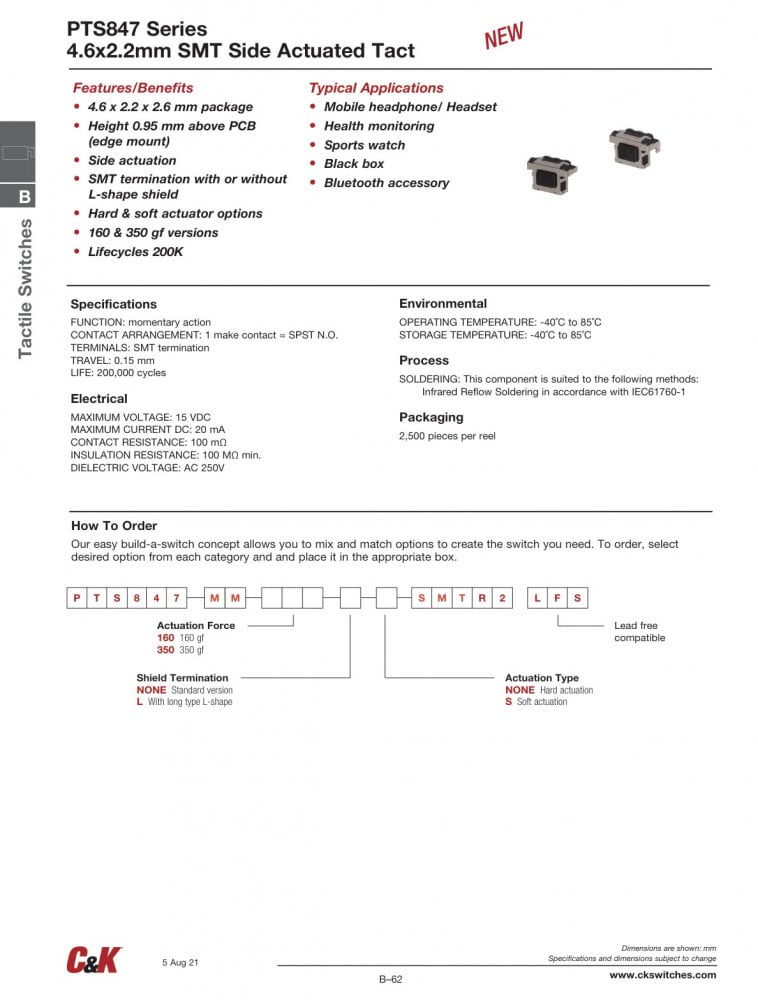 PTS847 document page 1